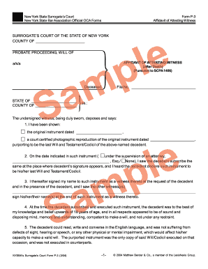 Fillable Online -1- The undersigned witness, being duly sworn, deposes ...