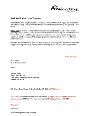 Fillable Online Bank Verification Letter Template Fax Email Print ...
