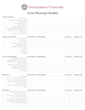 Fillable Online EVENT SNAPSHOT: Fax Email Print - pdfFiller