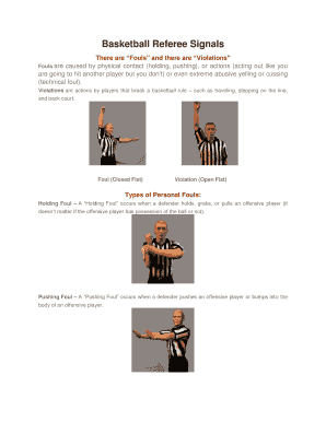Fillable Online Basketball Referee Signals Fax Email Print - pdfFiller