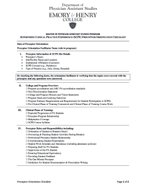 Fillable Online SUPERVISED CLINICAL PRACTICE EXPERIENCE (SCPE ...