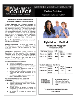 Fillable Online Program Summary: As a Medical Assistant the Fax Email ...