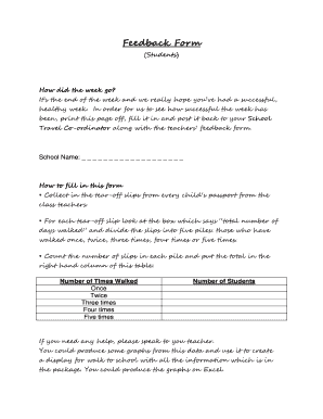 Fillable Online How did the week go Fax Email Print - pdfFiller