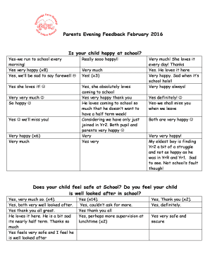 Fillable Online Is your child happy at school Fax Email Print - pdfFiller