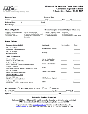 Fillable Online Registrant Name Preferred Name Fax Email Print - pdfFiller