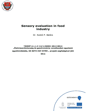 Fillable Online Sensory evaluation in food Fax Email Print - pdfFiller
