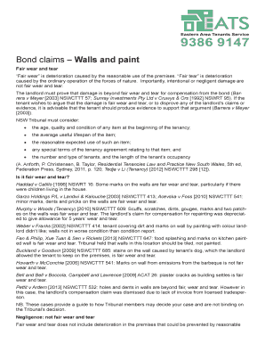 Fillable Online Bond claims Walls and paint Fax Email Print - pdfFiller