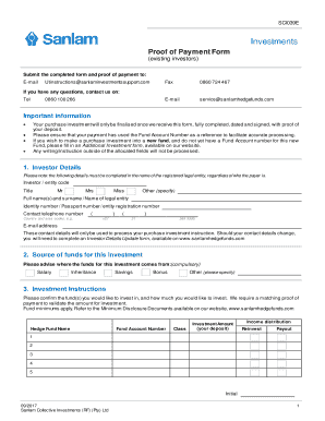Fillable Online Proof of Payment Form Fax Email Print - pdfFiller