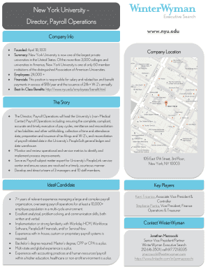 Fillable Online Director, Payroll Operations Fax Email Print - pdfFiller