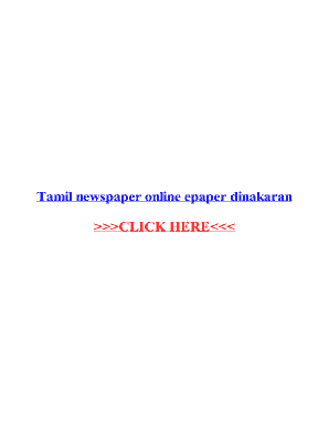Tamil Epaper Download - Fill Online, Printable, Fillable, Blank | pdfFiller