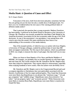 Fillable Online scholar harvard Media Slant: A Question of Cause and ...