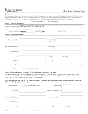 Fillable Online Beneficiary Designations Fax Email Print - pdfFiller