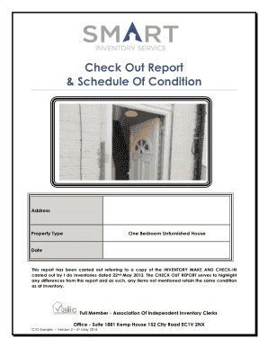 Fillable Online Check Out Report Fax Email Print - pdfFiller