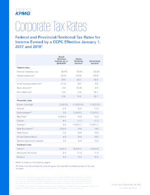 Fillable Online Federal and Provincial/Territorial Tax Rates for Fax ...