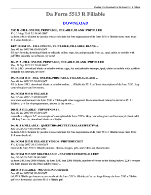 Fillable Online Reading Free Download For Da Form 5513 R Fillable Fax ...