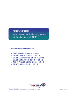 Fillable Online NSP GUIDE Fax Email Print - pdfFiller