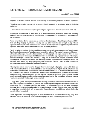 Fillable Online EXPENSE AUTHORIZATION/REIMBURSEMENT Fax Email Print ...