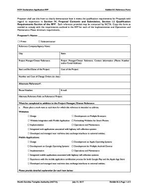 Fillable Online Exhibit B-2 Reference Form Fax Email Print - pdfFiller