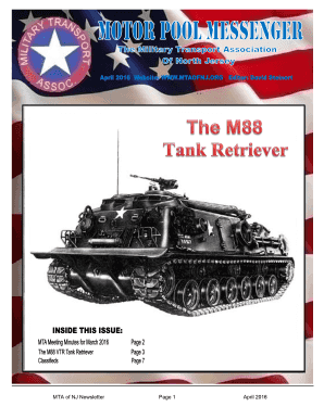 M88 Tank Retriever - Fill Online, Printable, Fillable, Blank | pdfFiller