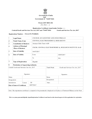 Fillable Online Form GST REG-06 Fax Email Print - pdfFiller