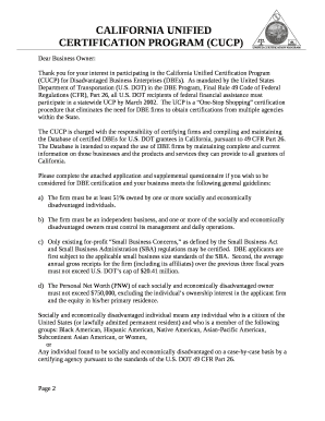 DOT) in the DBE Program, Final Rule 49 Code of Federal Regulations (CFR ...