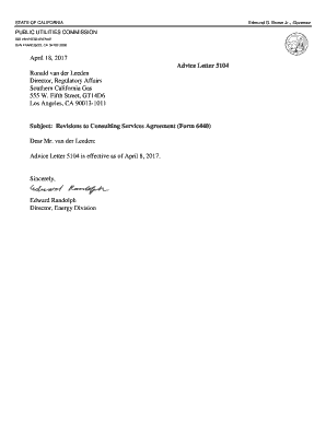 Fillable Online Advice Letter 5104 Fax Email Print - pdfFiller