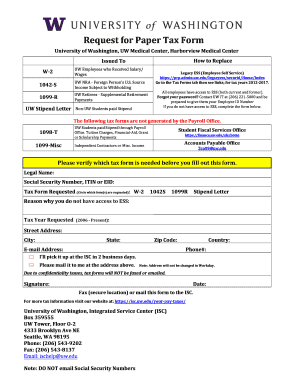Fillable Online Request for Paper Tax Form Fax Email Print - pdfFiller