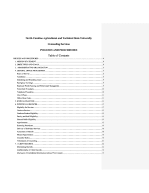 Fillable Online OBJECTIVES AND GOALS Fax Email Print - pdfFiller