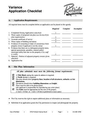 Fillable Online All required items must be complete before an ...