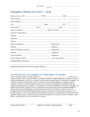 Fillable Online stantonriverbankrowing wildapricot Emergency Medical ...