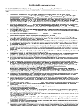 THIS LEASE AGREEMENT is made and entered into this day of , 20 , by and between hereinafter ...