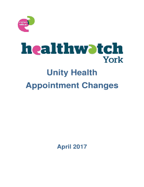 Fillable Online Unity Health Fax Email Print - pdfFiller