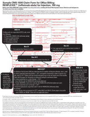 Fillable Online Sample CMS-1500 Claim Form for Office Billing: Fax ...