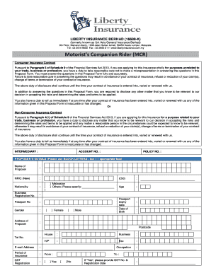 Fillable Online Motorists Companion Rider (MCR) Fax Email Print - pdfFiller