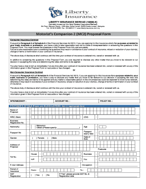 Fillable Online Motorists Companion 2 (MC2) Proposal Form Fax Email ...