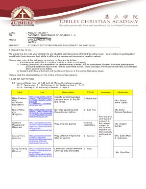 Fillable Online : PARENTS / GUARDIANS OF GRADES 1 - 3 Fax Email Print - pdfFiller