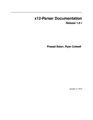 Fillable Online x12-Parser Documentation Fax Email Print - pdfFiller