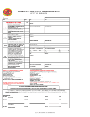 Fillable Online ADVANCED INFANTRY TRAINING BATTALION - COMMAND ...
