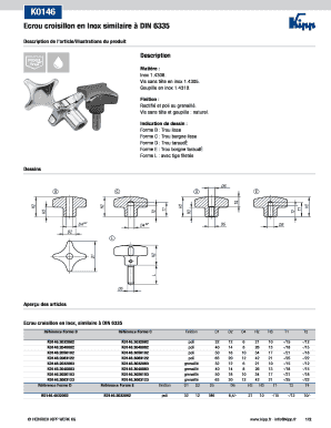Fillable Online Ecrou croisillon en Inox similaire DIN 6335 Fax Email ...
