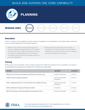 Fillable Online BUILD AND SUSTAIN THE CORE CAPABILITY Fax Email Print ...