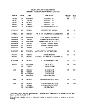 Fillable Online TYPE OF DAY Fax Email Print - pdfFiller
