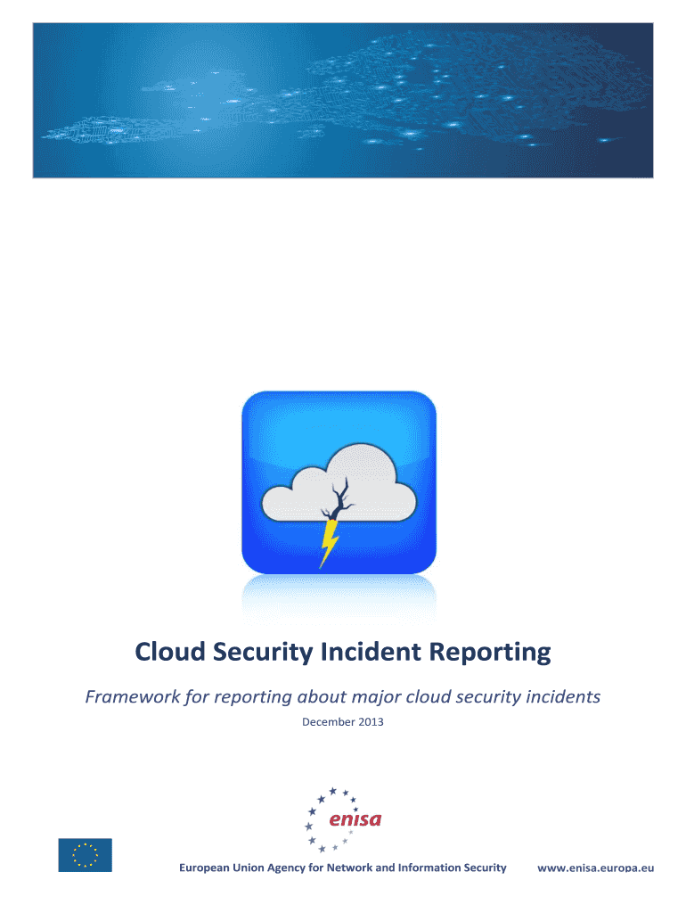 Fillable Online Cloud Security Incident Reporting Fax Email Print ...