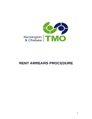 RENT ARREARS PROCEDURE Doc Template | pdfFiller