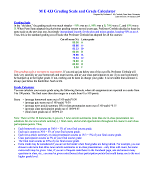Fillable Online When Penn State adopted the plus/minus grading system ...