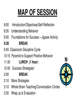 Fillable Online MAP OF SESSION Fax Email Print - pdfFiller