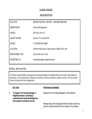 OVERALL JOB FUNCTION Doc Template | pdfFiller