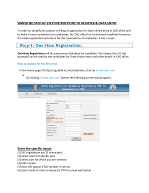 Fillable Online SIMPLIFIED STEP-BY-STEP INSTRUCTIONS TO REGISTER & DATA ...