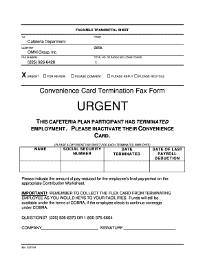 Fillable Online Cafeteria Department Fax Email Print - pdfFiller