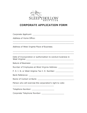 Fillable Online Corporate Applicant: Fax Email Print - pdfFiller