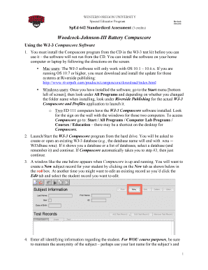 Fillable Online SpEd 642 Standardized Assessment (3 credits) Fax Email ...